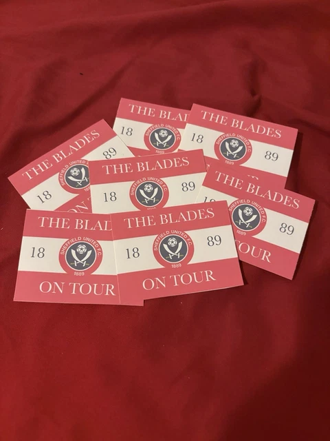 SHEFFIELD UNITED FOOTBALL Stickers The Blades On Tour Set of 8 £1.70 ...