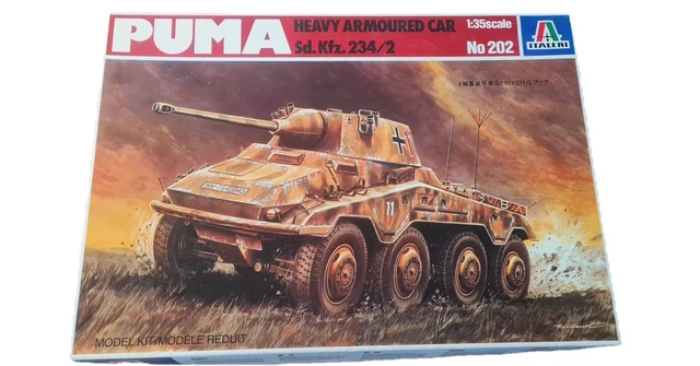 PUMA - HEAVY ARMOURED CAR - SD.Kfz.234/2. Kit No 202 1/35 Scale ...