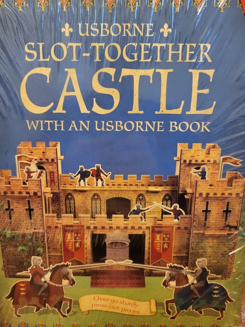 NEW USBORNE SLOT-TOGETHER Castle with An Usborne Book Kids Activity ...