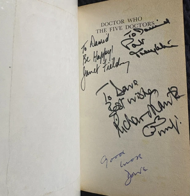 DR WHO FIVE Doctors Signed Patrick Troughton Anthony Ainsley Janet ...