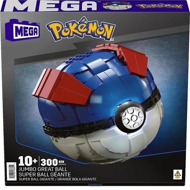 MEGA POKEMON MEGA Ball Gigante set da Costruire con 299 pezzi e luci ...