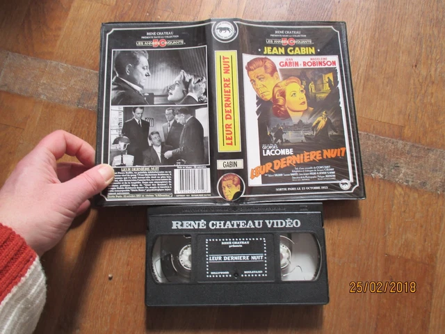 CASSETTE VIDEO VHS CINEMA RENE CHATEAU leur derniere nuit gabin robinson £5.28 - PicClick UK