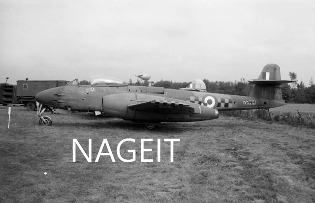 60X90MM ORIGINAL AIRCRAFT NEGATIVE 7214M METEOR RAF HALTON C1960 #3669 ...