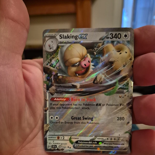 POKÉMON TCG - Surging Sparks - Slaking ex 147/191 - Double Rare £2.00 ...