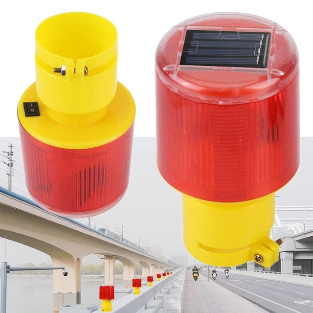 SECURITY FLASH PROFESSIONAL LED Solar Warning Light Signal Lamp Caution ...