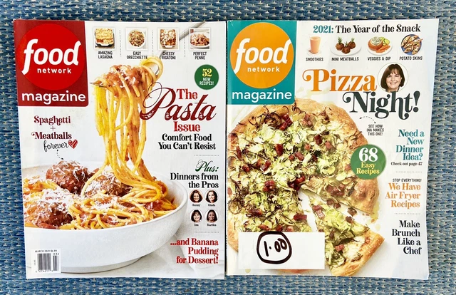 FOOD NETWORK MAGAZINE 2 Issues Jan/Feb & March £6.34 - PicClick UK