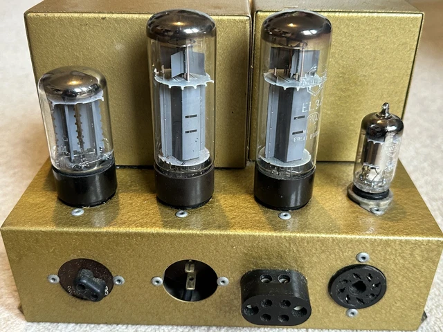 VERY RARE GOODSELL Ma5 Gold Series El34 Power Amplifier With Matching ...