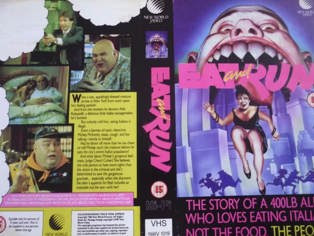 REPLACEMENT VHS VIDEO Sleeve Cover & Case EAT AND RUN NEW WORLD 1987 £ ...