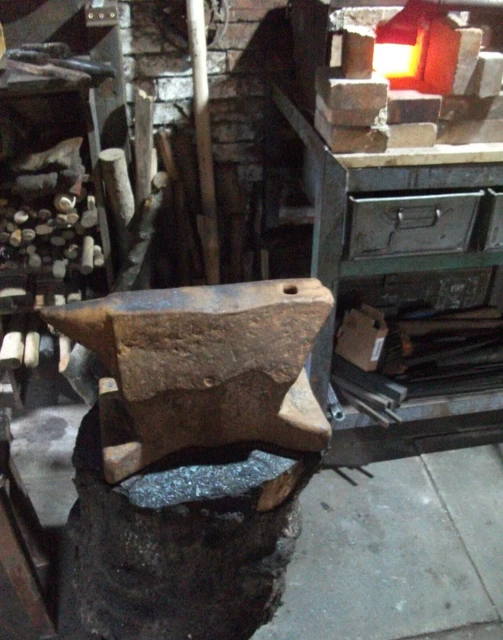 A RARE AUSTRIAN Church window anvil blacksmith forge use, 1800's great ...