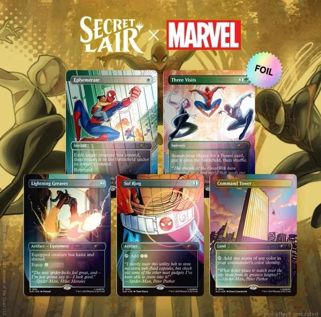 MTG SECRET LAIR x Marvel's Spider-Man: Heroic Deeds Rainbow Foil ...