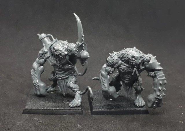 SKAVEN ISLAND OF Blood Rat Ogres x2 Clans Moulder Army Ogors Warhammer ...