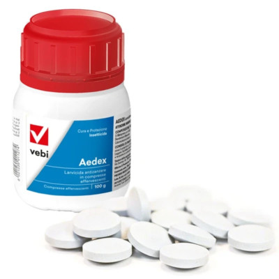 VEBI AEDEX INSETTICIDA Larvicida Antizanzare effervescente 50 compresse ...