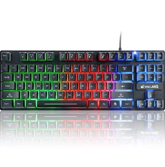 ZIYOU LANG K16 60% RGB Gaming Keyboard, Backlit, Wired 87 Key ...