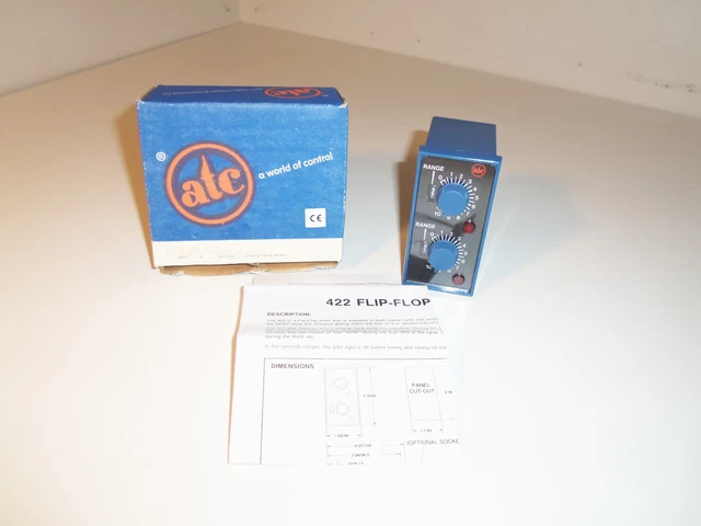 ATC 422A SERIES Multi Range Analog Flip Flop Timer Universal AC/DC ...