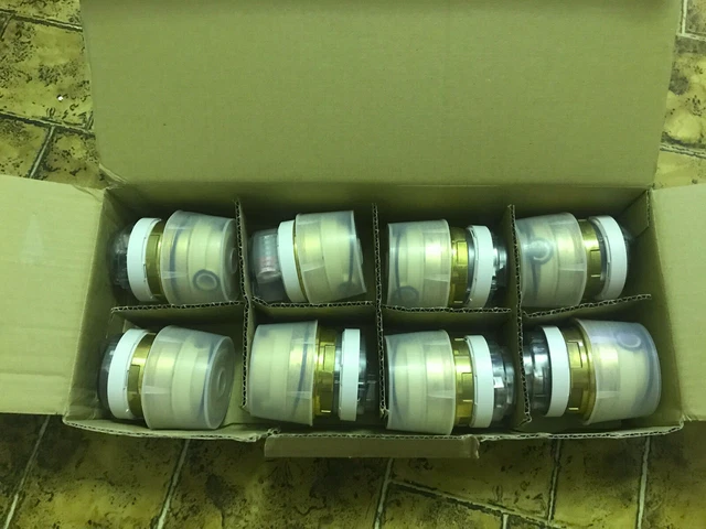 8X TECHEM MESSKAPSEL Wasserzähler Kaltwasser TE1 Radio 4 Q3 2,5 30°C ...