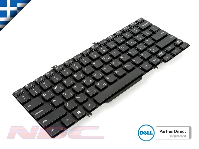 DELL LATITUDE 7400/5400/5410/5411 Single Point GREEK Backlit Keyboard ...
