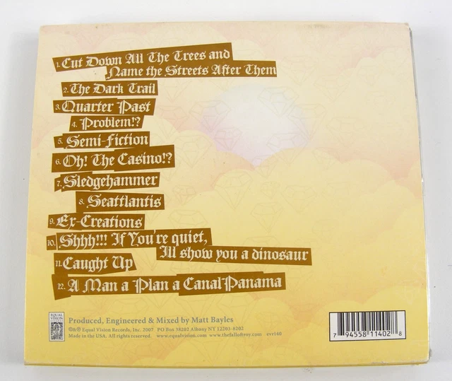 THE FALL OF Troy Manipulator Double CD Compact Disc 2007 Equal Vison ...