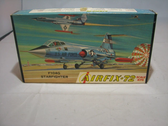 RARE AIRFIX 1/72 LOCKHEED F-104G STARFIGHTER USAF Kit: 10-49 (1963) £5. ...