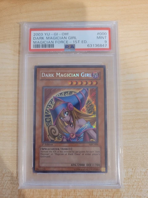DARK MAGICIAN GIRL - Magician's Force MFC-000 1st Ed. - PSA 9 Mint EUR 1.876,83 - PicClick IT