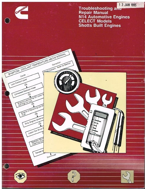 CUMMINS N14 CELECT (Shotts Built) Eng 1993 Factory Fault Diagnosis ...