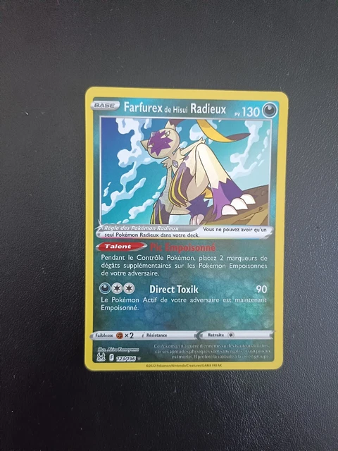 CARTE POKÉMON FARFUREX de Hisui Radieux 123/196 EB11 Origine Perdue FR NEUF EUR 2,50 - PicClick IT