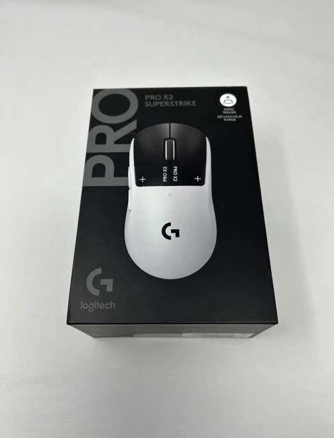LOGITECH PRO X2 SUPERSTRIKE Wireless Gaming Mouse White, Lightspeed ...