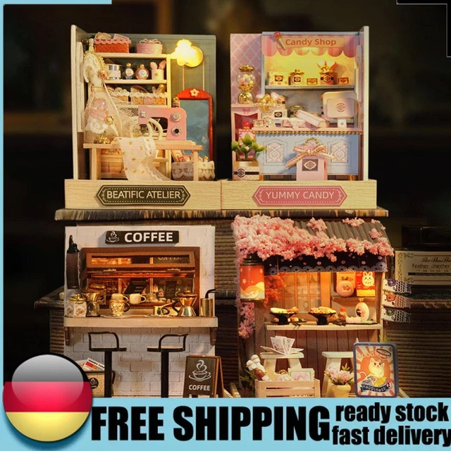 DIY SMALL HOUSE Kit With Furniture Making Room Toy DIY Miniature ...