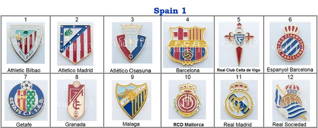 BADGE PIN: EUROPEAN football clubs - Spain part 1 /UEFA/. £7.80 ...