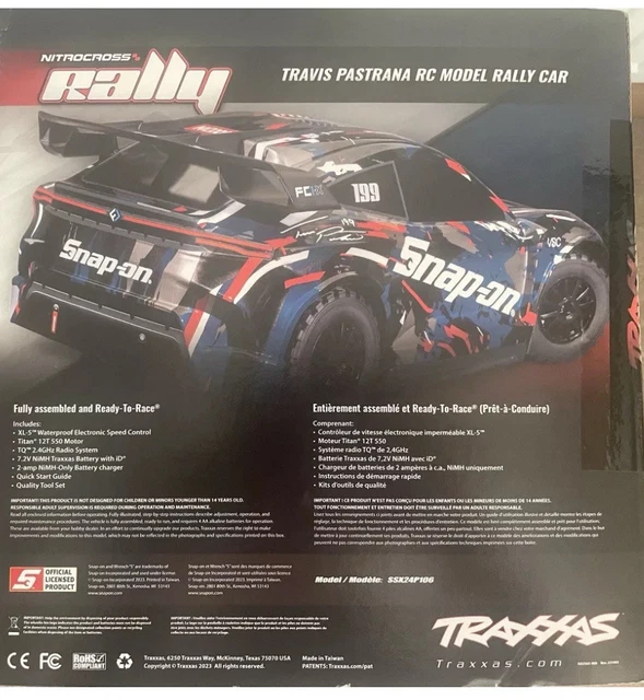 SNAP ON LIMITED Edition Traxxas Travis Pastrana RC Model Rally Car £348 ...