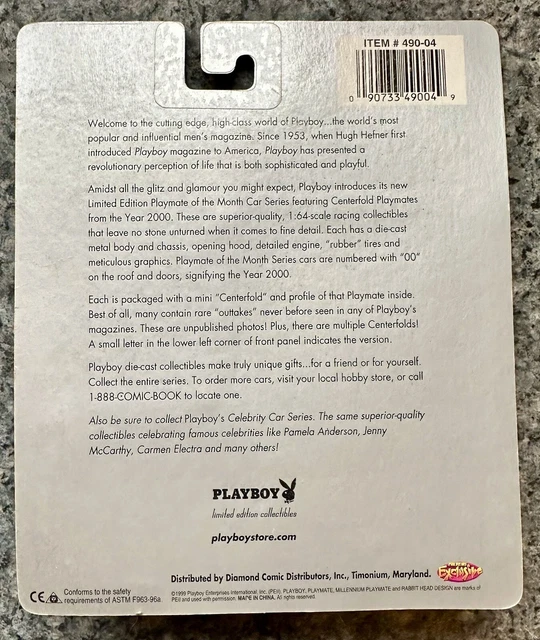 BRANDE RODERICK PLAYBOY Playmate Of The Month Car Series. Diecast 1:64 ...