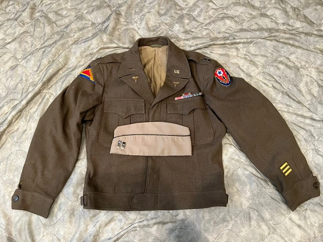 WW2 US ARMY Enlisted Ike Jacket w European Theater & 7th Army Patch ...