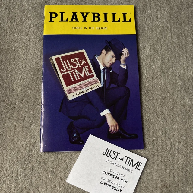 JUST IN TIME Musical Playbill July 2025 Broadway Jonathan Groff £3.28 ...