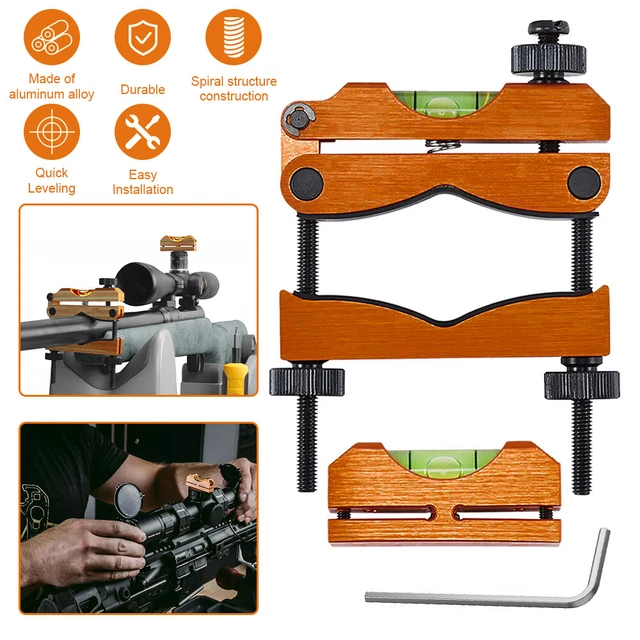 RETICLE LEVELING SYSTEM Rifle Scope Crosshair Alignment Level Tool Kit ...