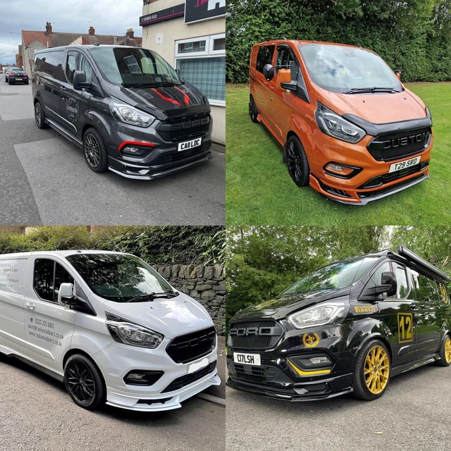 XCLUSIVE FORD TRANSIT CUSTOM SPORT FRONT BUMPER SPOILER - Splitter Body ...