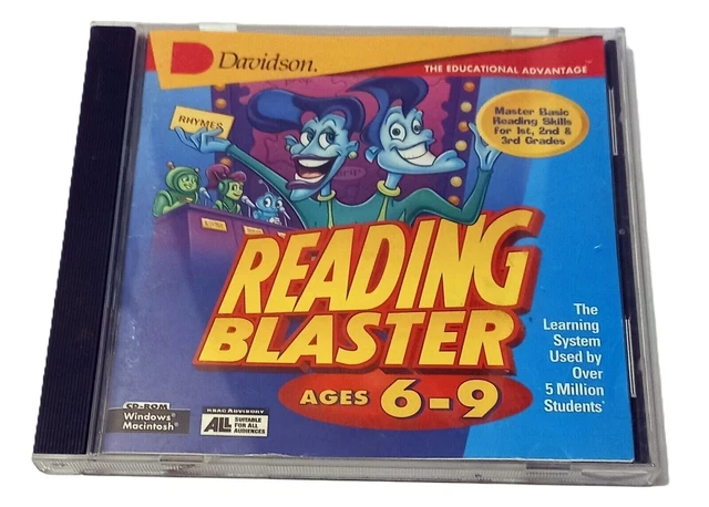READING BLASTER AGES 6-9 PC Mac CD Rom 1997 Educational Computer Video ...