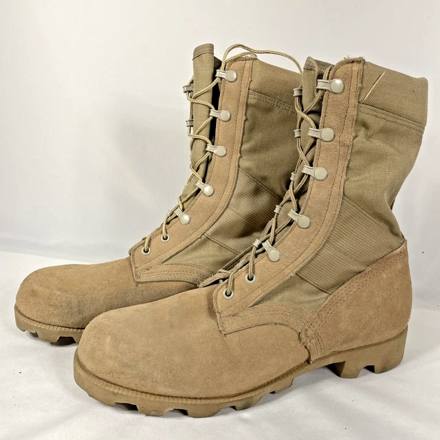 WELLCO MILITARY TACTICAL US Army Combat Desert Tan Boots Vibram USGI ...