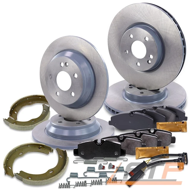 4X BREMSSCHEIBE + BELÄGE + BACKEN VORNE + HINTEN FÜR MERCEDES VITO V-KLASSE W447 EUR 122,46 ...