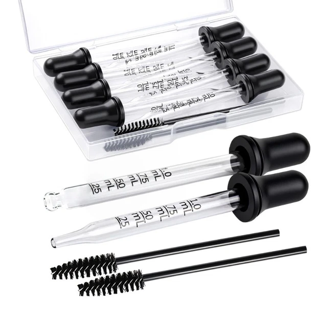 LIQUID DROPPER ACCURATE Measurement Essential Oil Dropper Glass Pipette ...