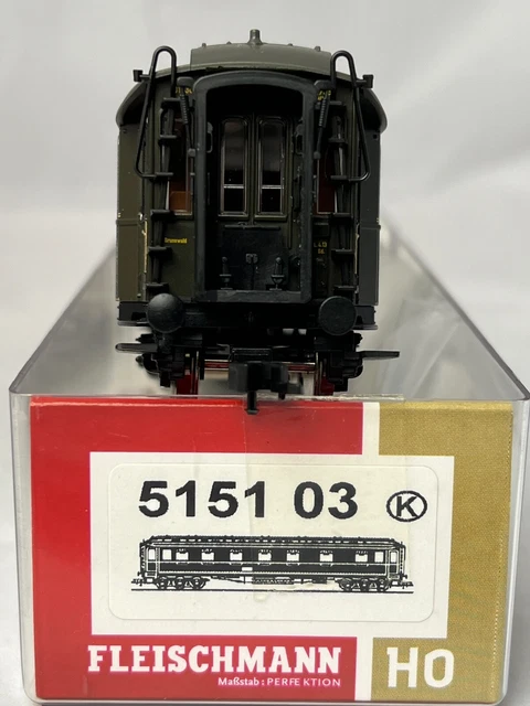 FLEISCHMANN H0, Schnellzugwagen 1./2. Klasse AB6ü der KPEV, FL 5151 03 ...