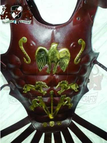 MEDIEVAL-MUSCLE LEATHER ARMOR Collectible Roman Heavy Chest plate armor ...