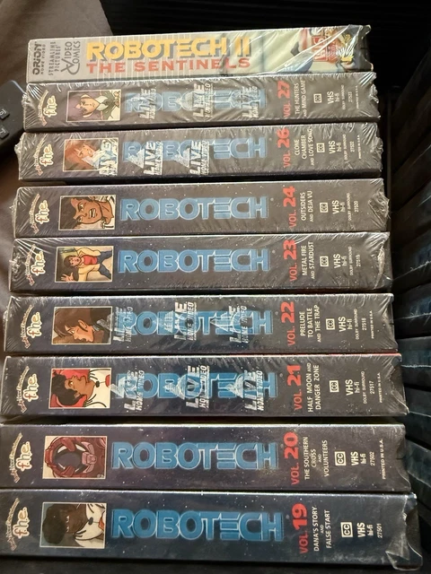 ROBOTECH ANIME VHS Lot Vol 1-24 26-37 And 39 & Robotech II THE ...