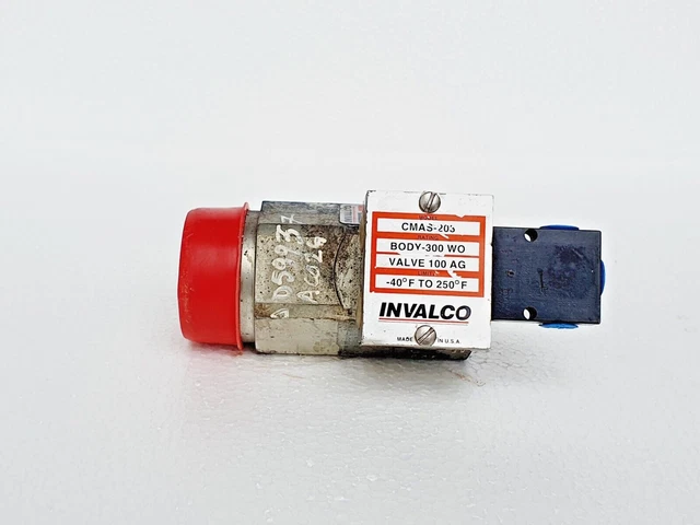 INVALCO CMAS-203 LEVEL Control Valve, Snap Action, Float Operated $486. ...