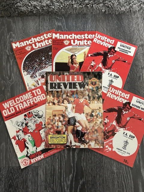 VINTAGE 1970’S MANCHESTER United Programmes £1.13 - PicClick UK