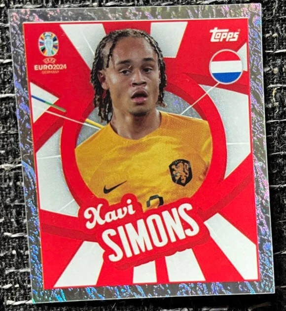 TOPPS EURO EM 2024 STICKER Xavi Simons NED PTW Player to watch EUR 1,50 ...