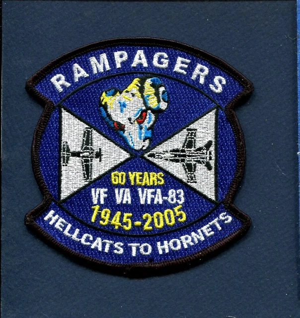 VFA-83 VA-83 RAMPAGERS 60th Anniversary 2005 US NAVY F-18 HORNET ...