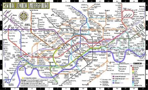 MICHELIN STREETWISE LONDON Underground Map - Laminated Map of the ...