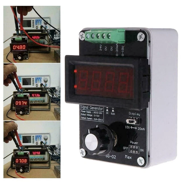 ANALOG SIGNAL GENERATOR Adjustable Current Voltage Simulator 020mA DC 0~10V £26.78 - PicClick UK