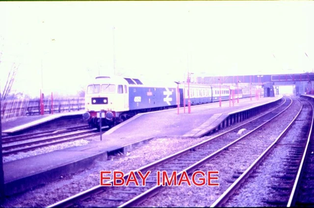 ORIGINAL 35MM SLIDE CLASS 47 LOCO NO 47572 ELY CATHEDRAL AT HARLINGTON ...