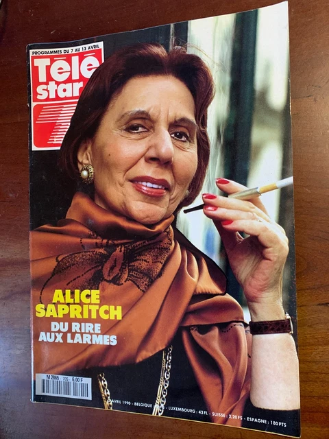 TELE STAR N°705 du 2/04/1990; Alice Sapritch/ Paris-Roubaix/ Charlélie ...