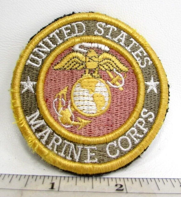 VINTAGE UNITED STATES Marine Corps Emblem Jacket Patch USMC US Military ...